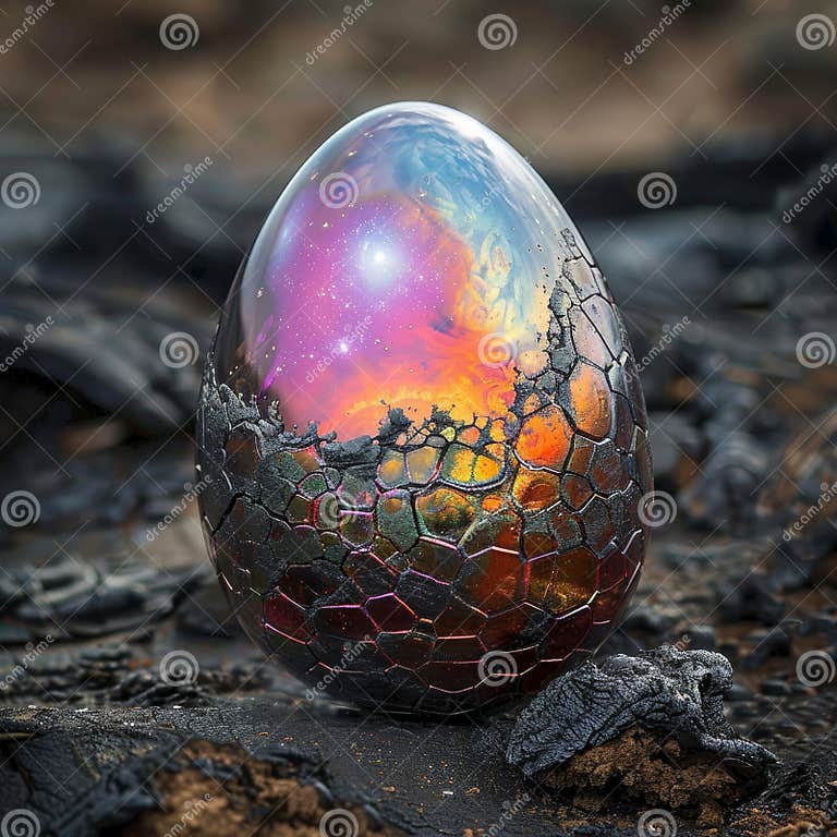 Mystical Cosmic Egg stock illustration. Illustration of imagination ...