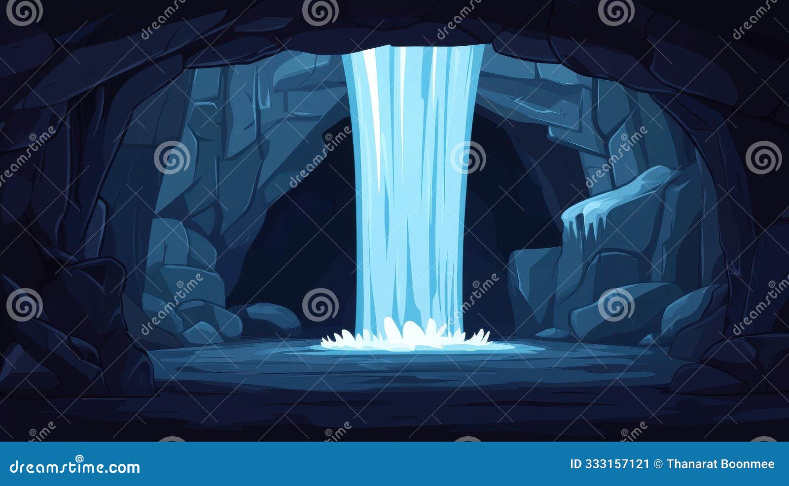 A Mystical D Cave Backdrop with Dancing Shadows, Featuring Unique ...