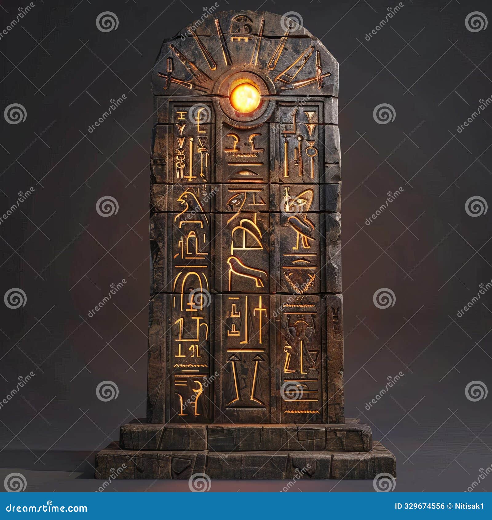 Mystical 3D Model of Ancient Hieroglyphs Deciphered into Data Insights ...