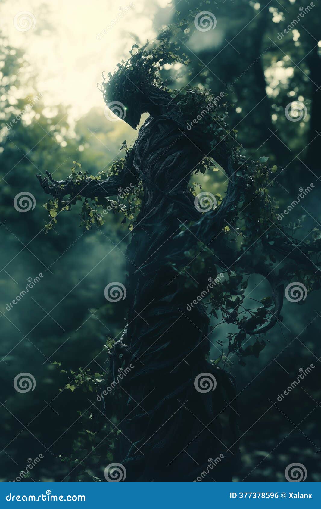 Dryad Forest Goddess Guardian Of The Forest Cartoon Vector ...