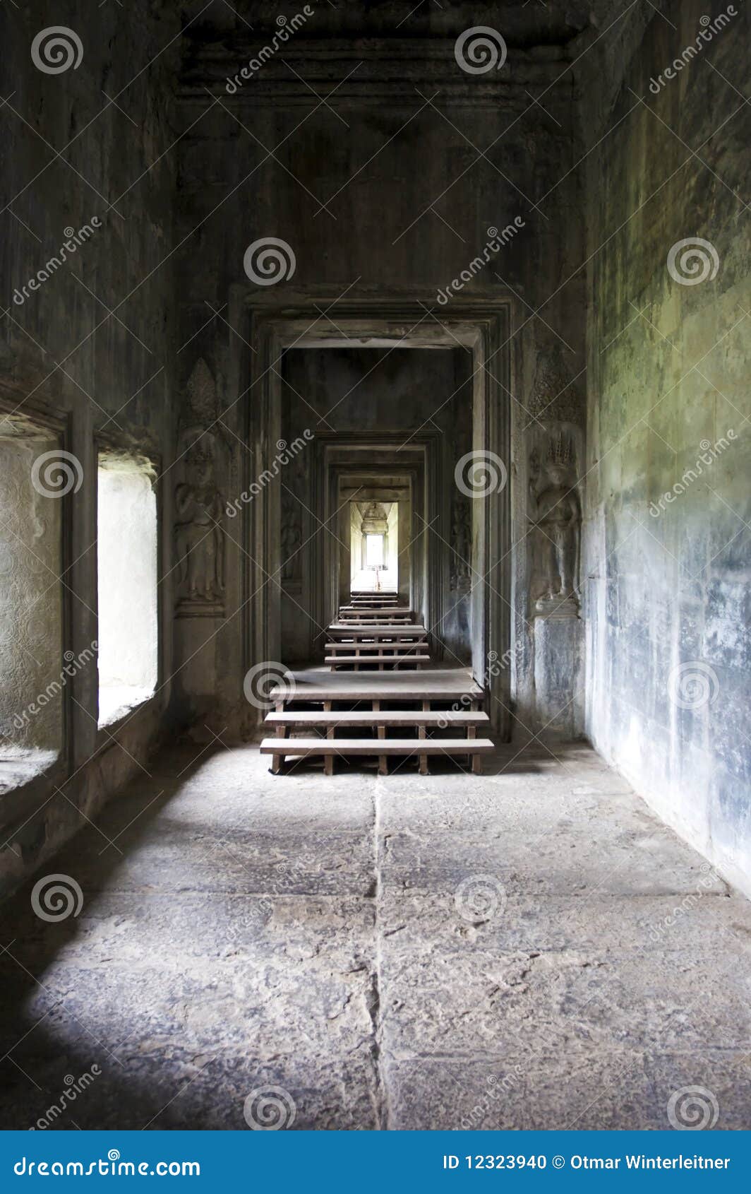 Mystical Empty Space at Angkor Wat Stock Photo - Image of monument ...