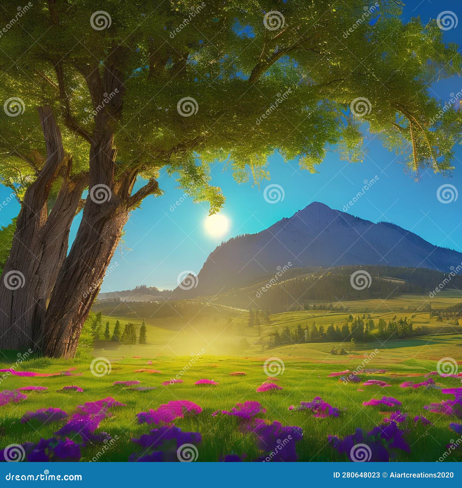 1939 Mystical Enchanted Meadow: a Mystical and Enchanting Background ...