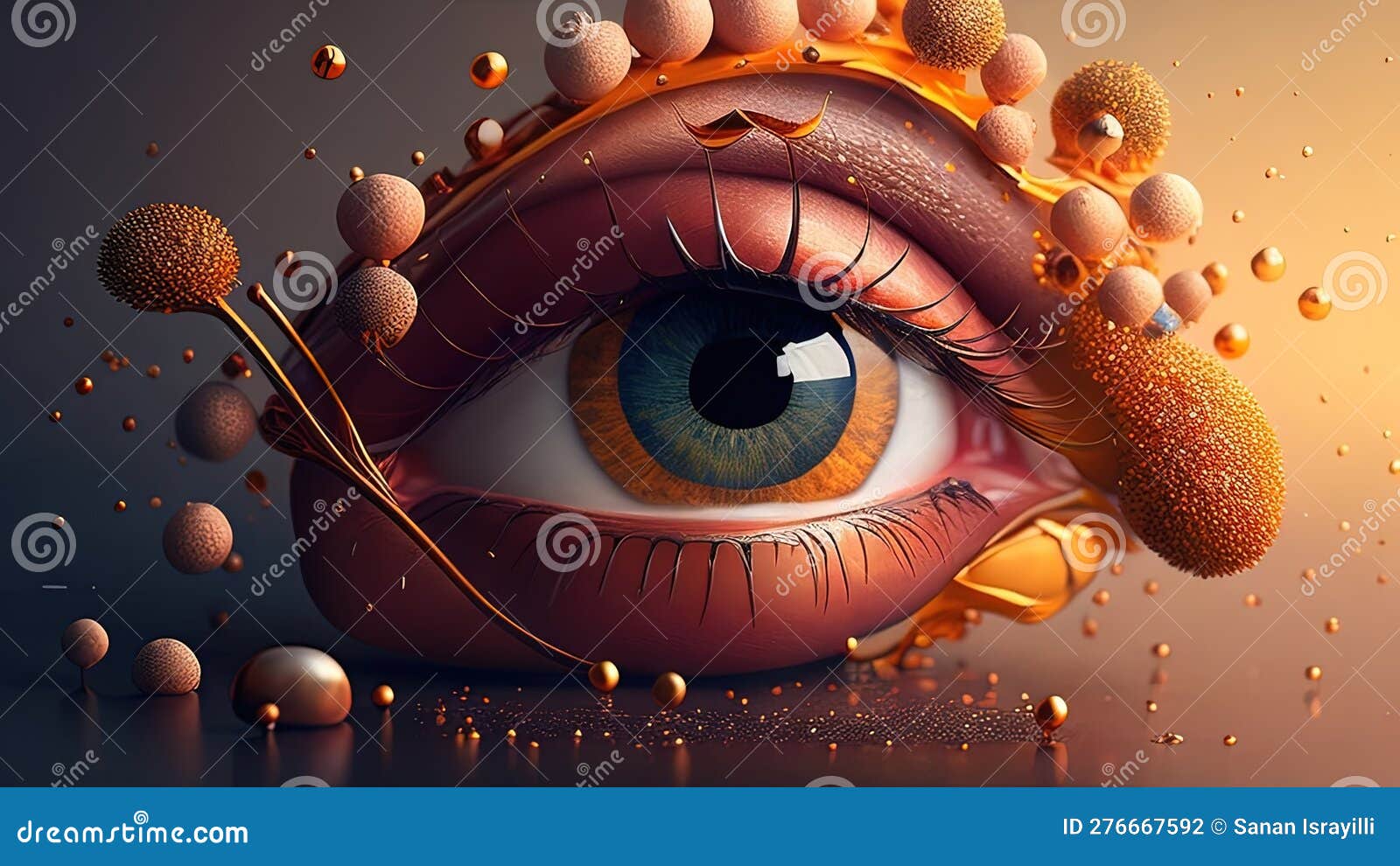 Mystical Eye. Vector Illustration. Psychedelic Design Stock ...