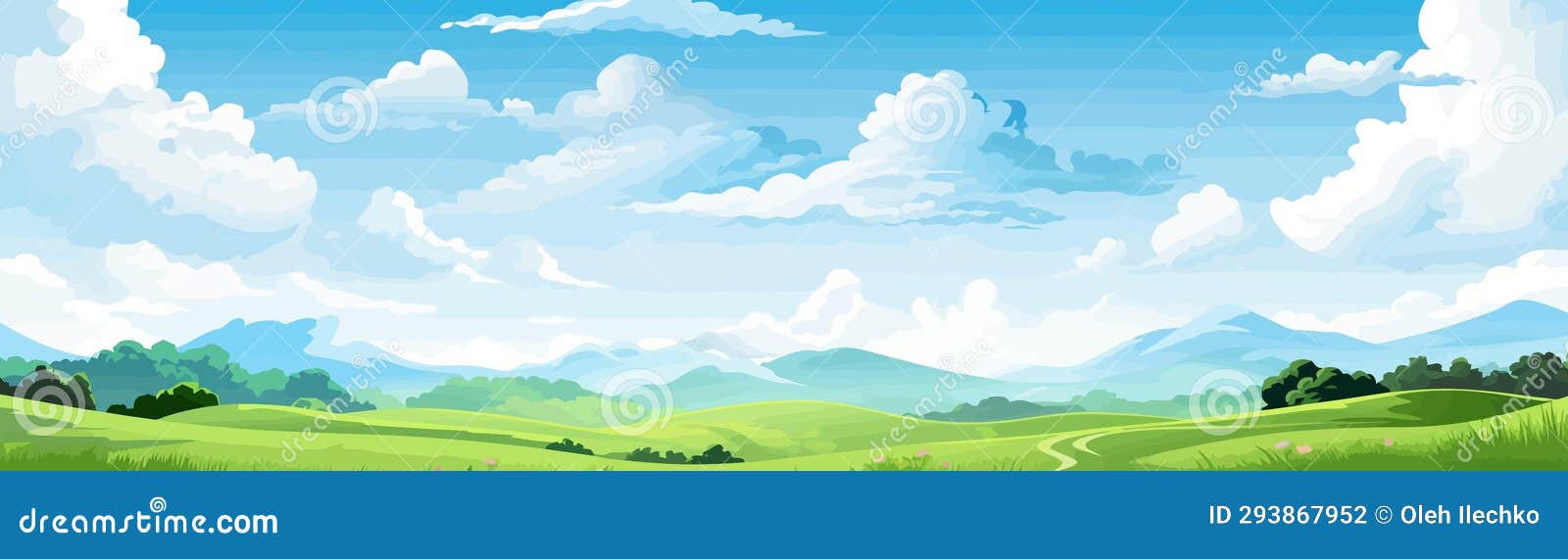 Mystical Field Vector Flat Minimalistic Isolated Illustration Stock ...