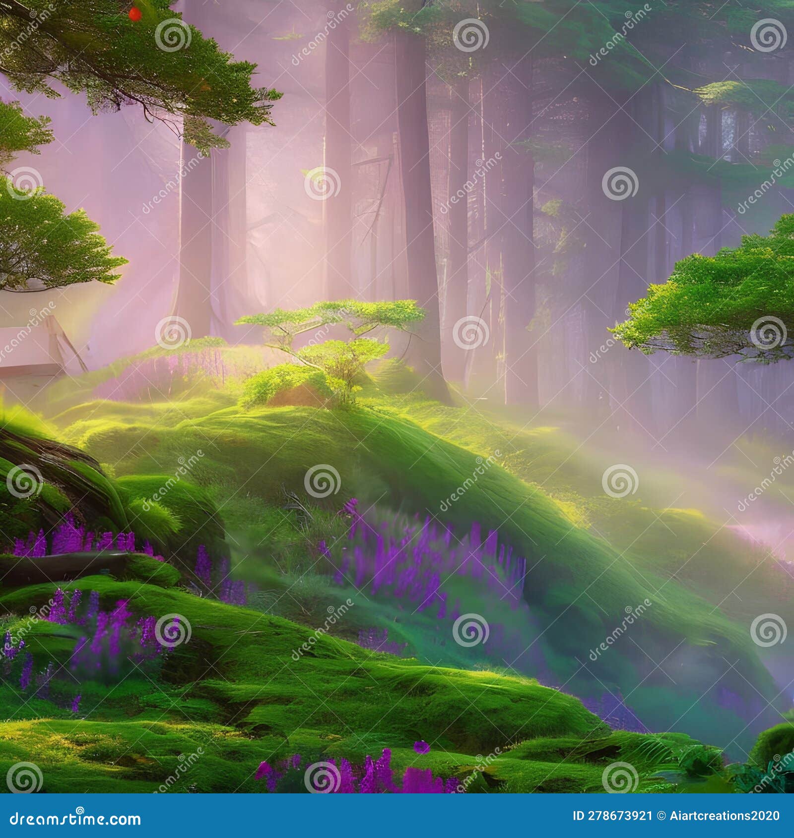 815 Mystical Forest: a Magical and Enchanting Background Featuring a ...