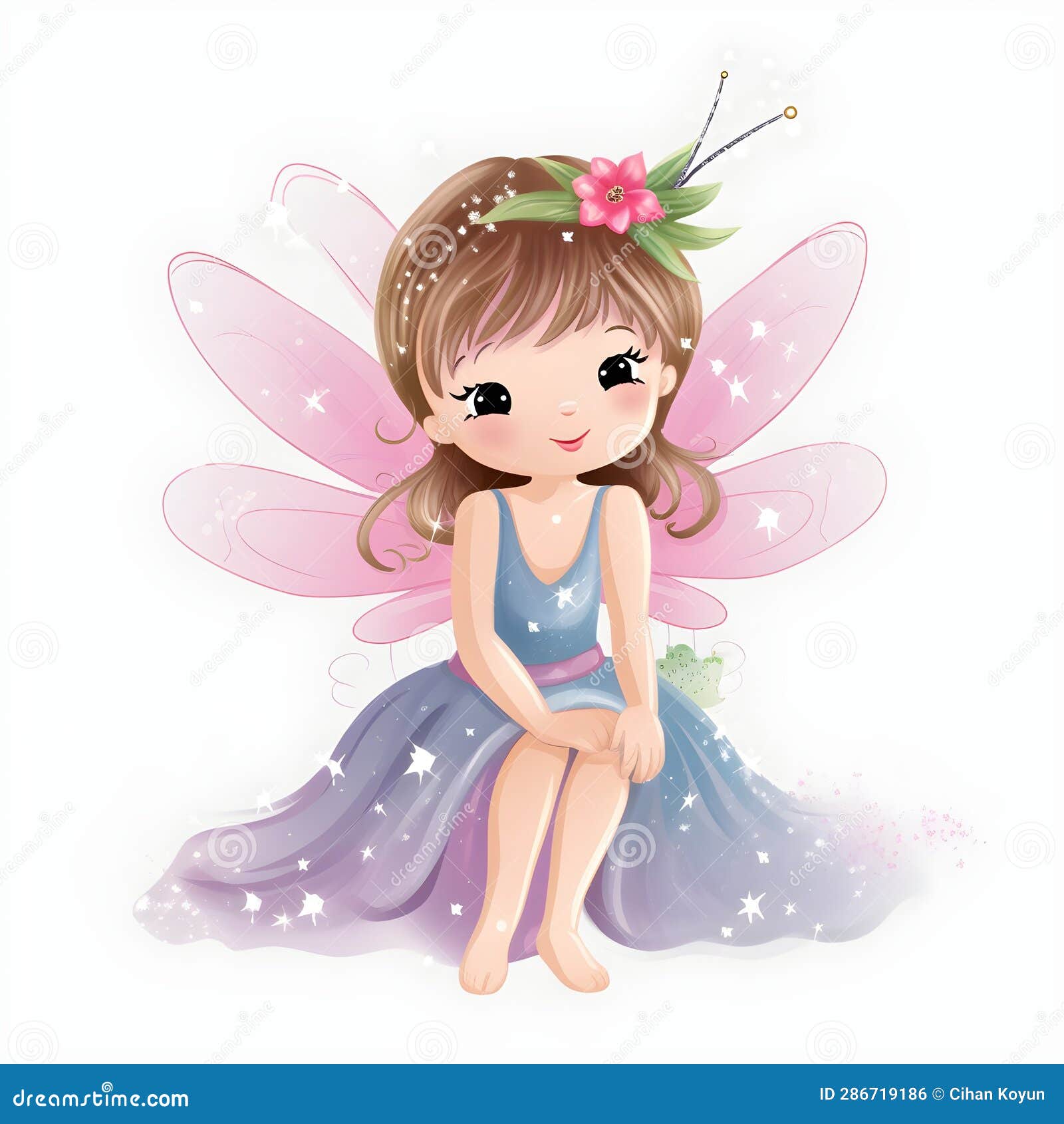 Mystical forest sprite stock illustration. Illustration of drawing ...