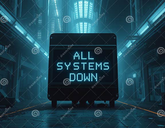 All systems down stock illustration. Illustration of server - 343919629