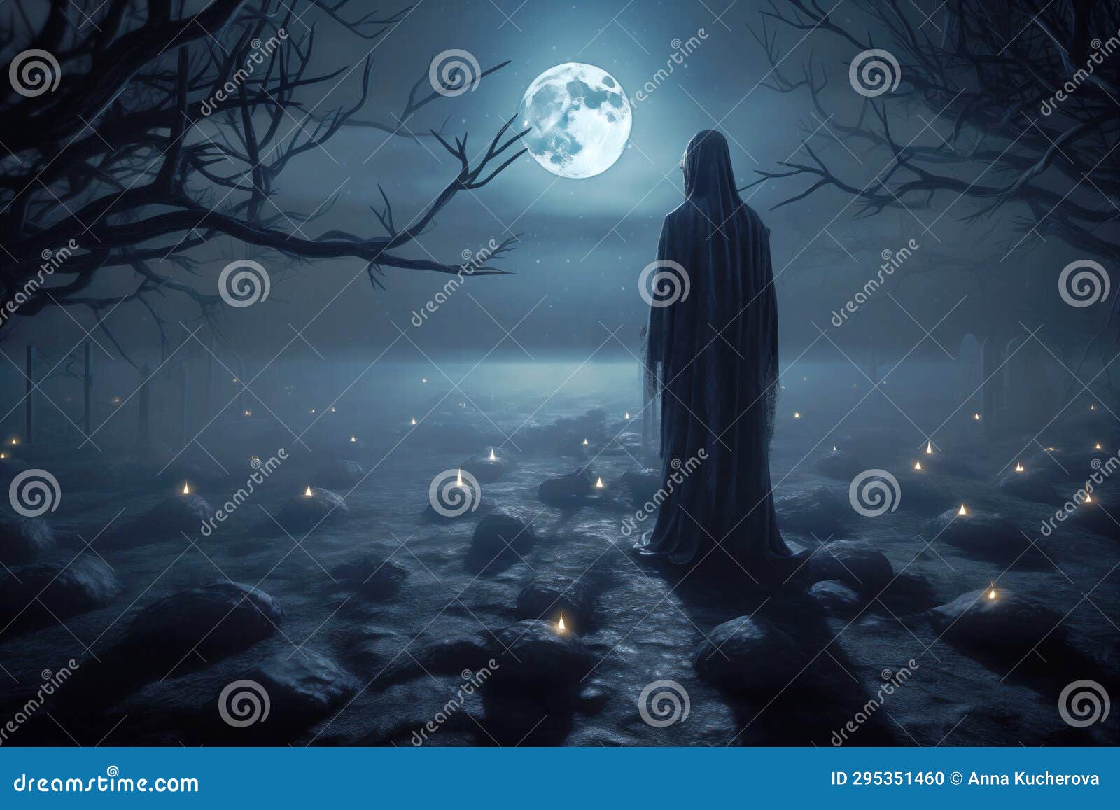 Hooded Figure Standing In The Shadows Of A Forgotten Castle, Fantasy ... Hooded Figure Standing In The Shadows Of A Forgotten Castle, Fantasy ...