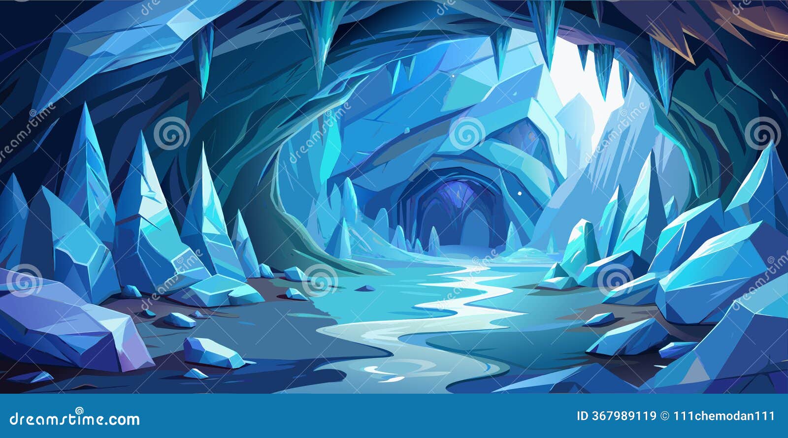 Winding Path To The Ocean A Nostalgic Landscape Painting Stock ...