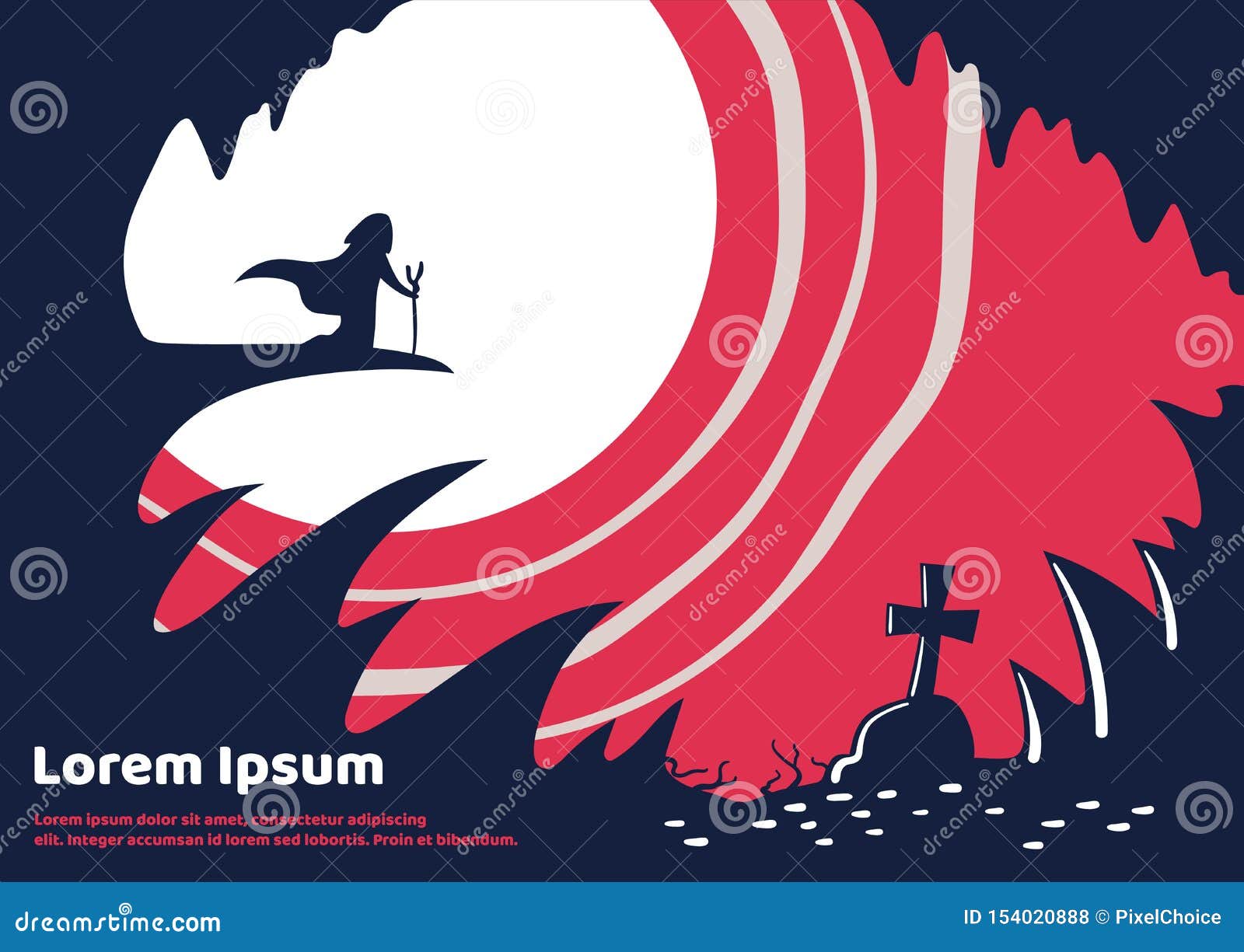 Mystical Illustration about Wizard in a Cave Stock Vector ...