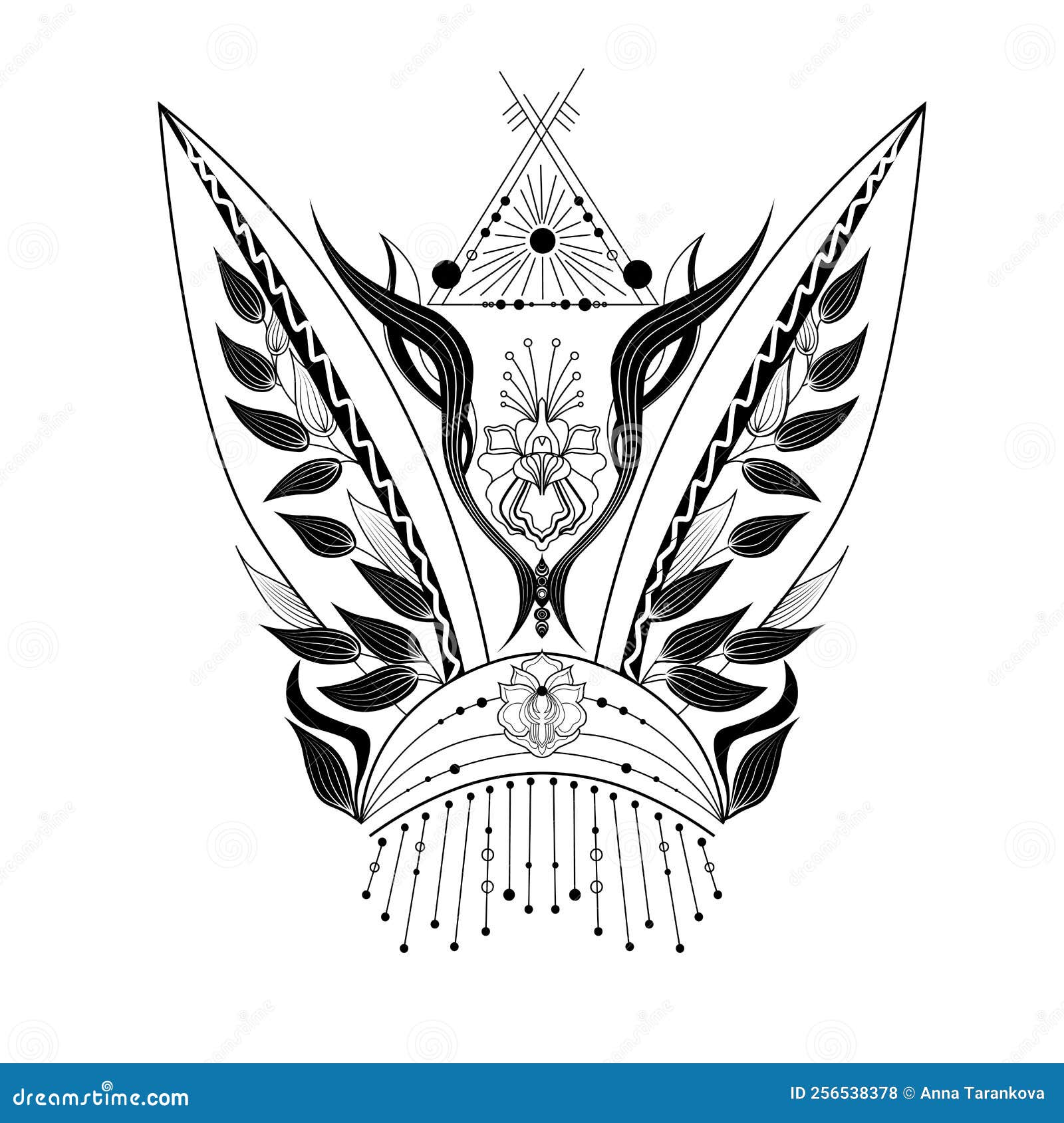 Mystical Items Icon. Esoteric, Boho Mystical Hand Drawn Elements. Magic ...