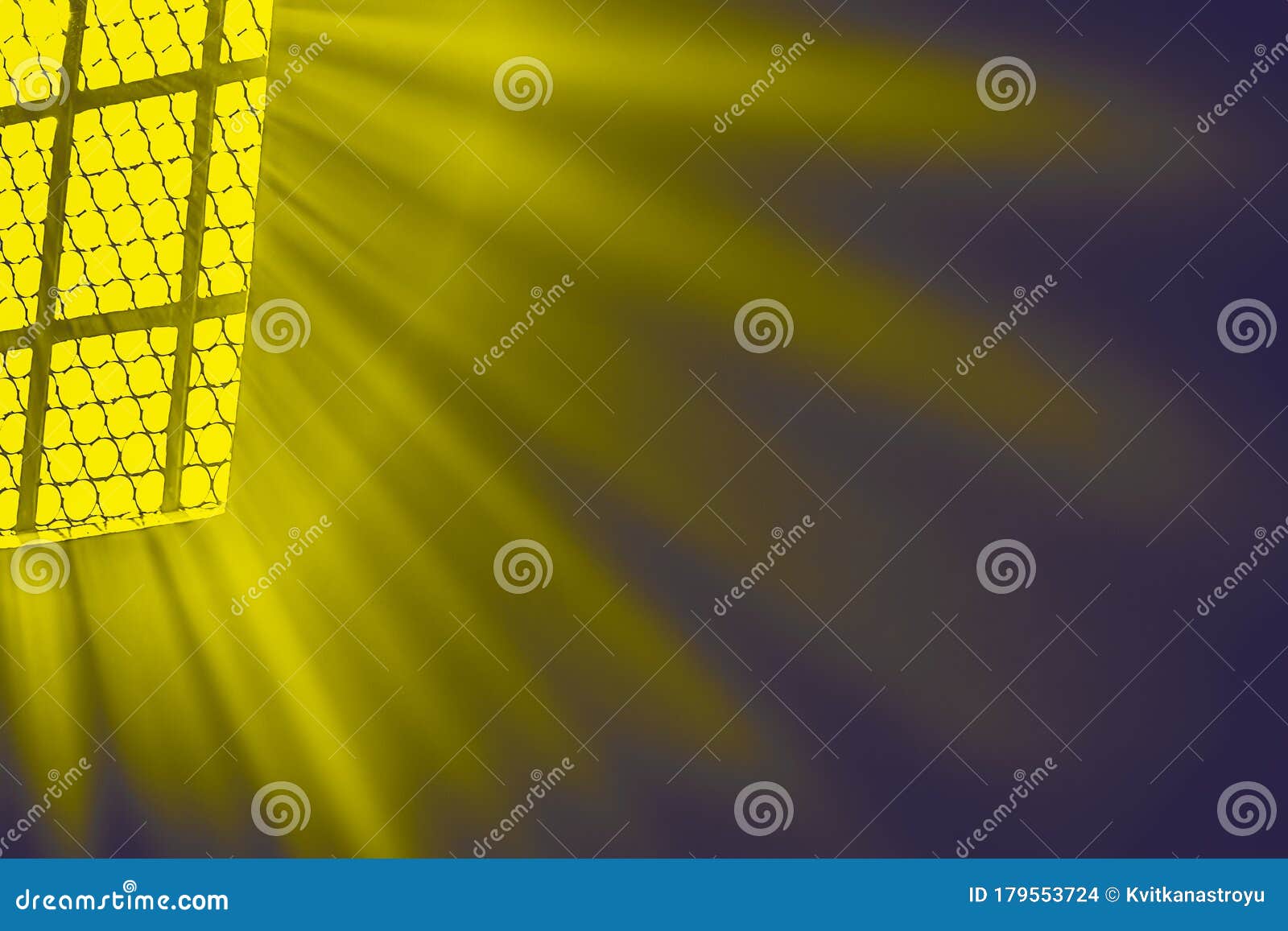 Mystical Light. Yellow Light Rays through the Window Stock Photo ...