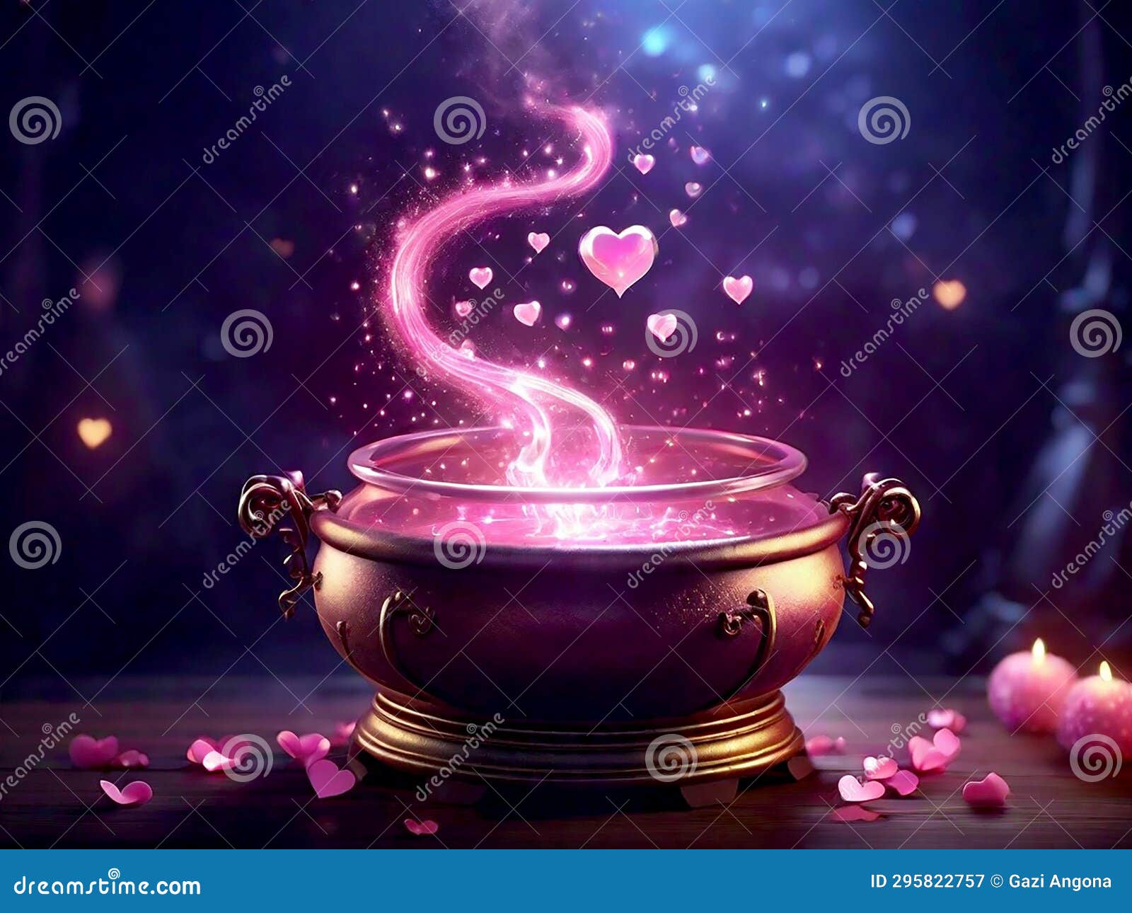 A Mystical Love Potion. Generative Ai Stock Illustration - Illustration ...