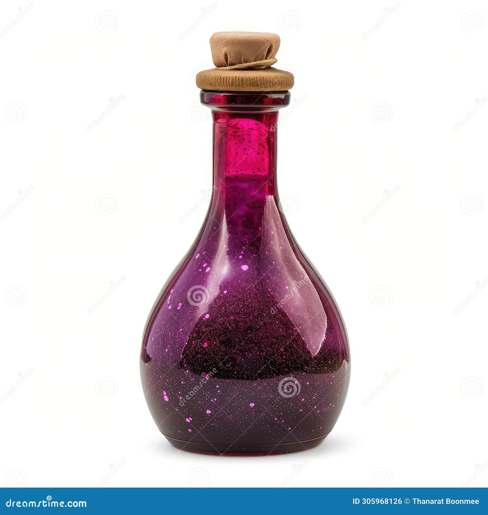 Mystical Magic Potion in a Bottle Isolated on a White Background, Ai ...