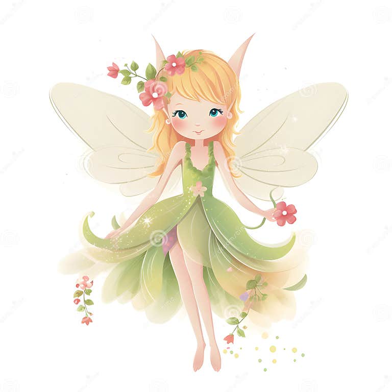 Mystical Pixie Sprite Design Stock Illustration - Illustration of ...