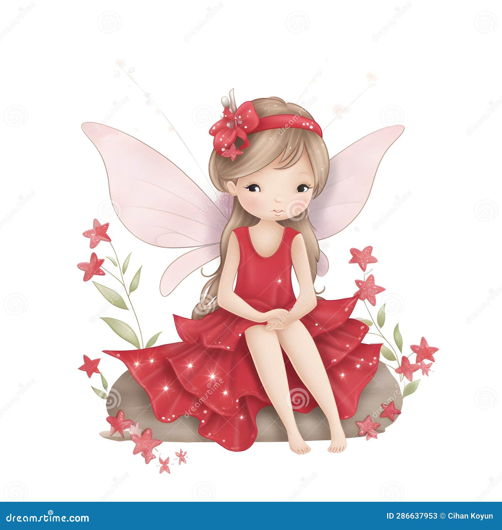 Mystical Pixie Sprite Design Stock Illustration - Illustration of ...