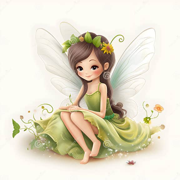 Mystical Pixie Sprite Design Stock Illustration - Illustration of ...