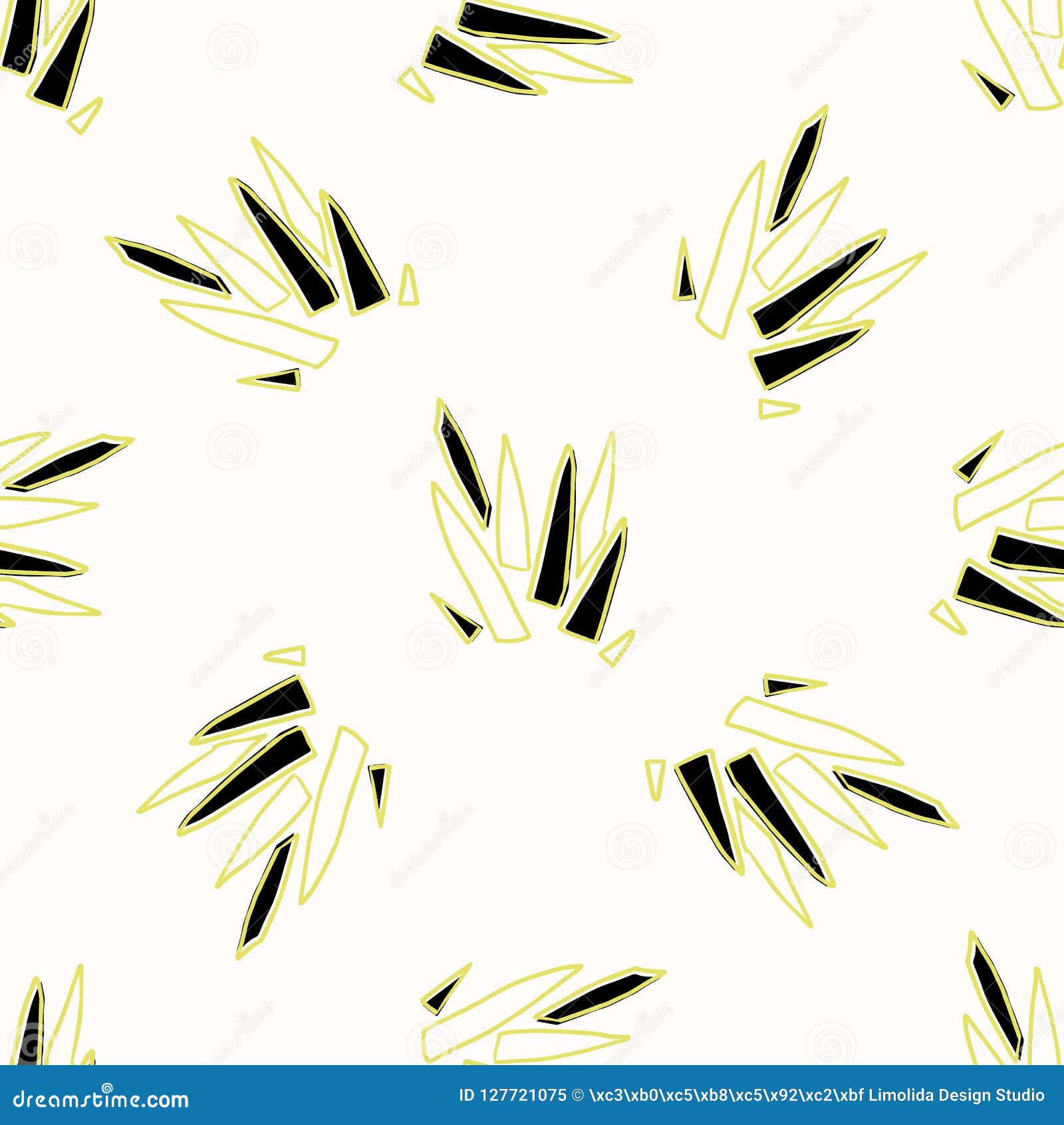 Mystical Quartz Crystal Pattern, Seamless Vector Repeat Texture Stock ...