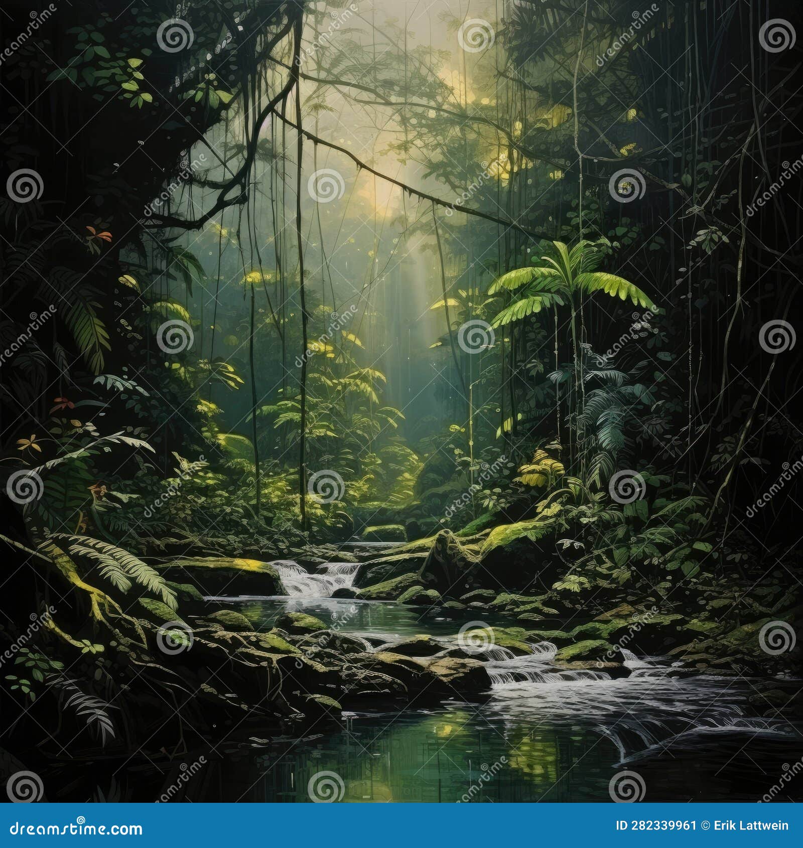 Mystical RainForest - Amazing Illustration Stylish and Eyecatching ...
