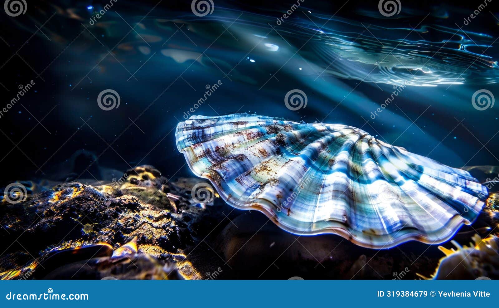 Ethereal Seashell Shapes In Translucent Layers, Iridescent Colors ...