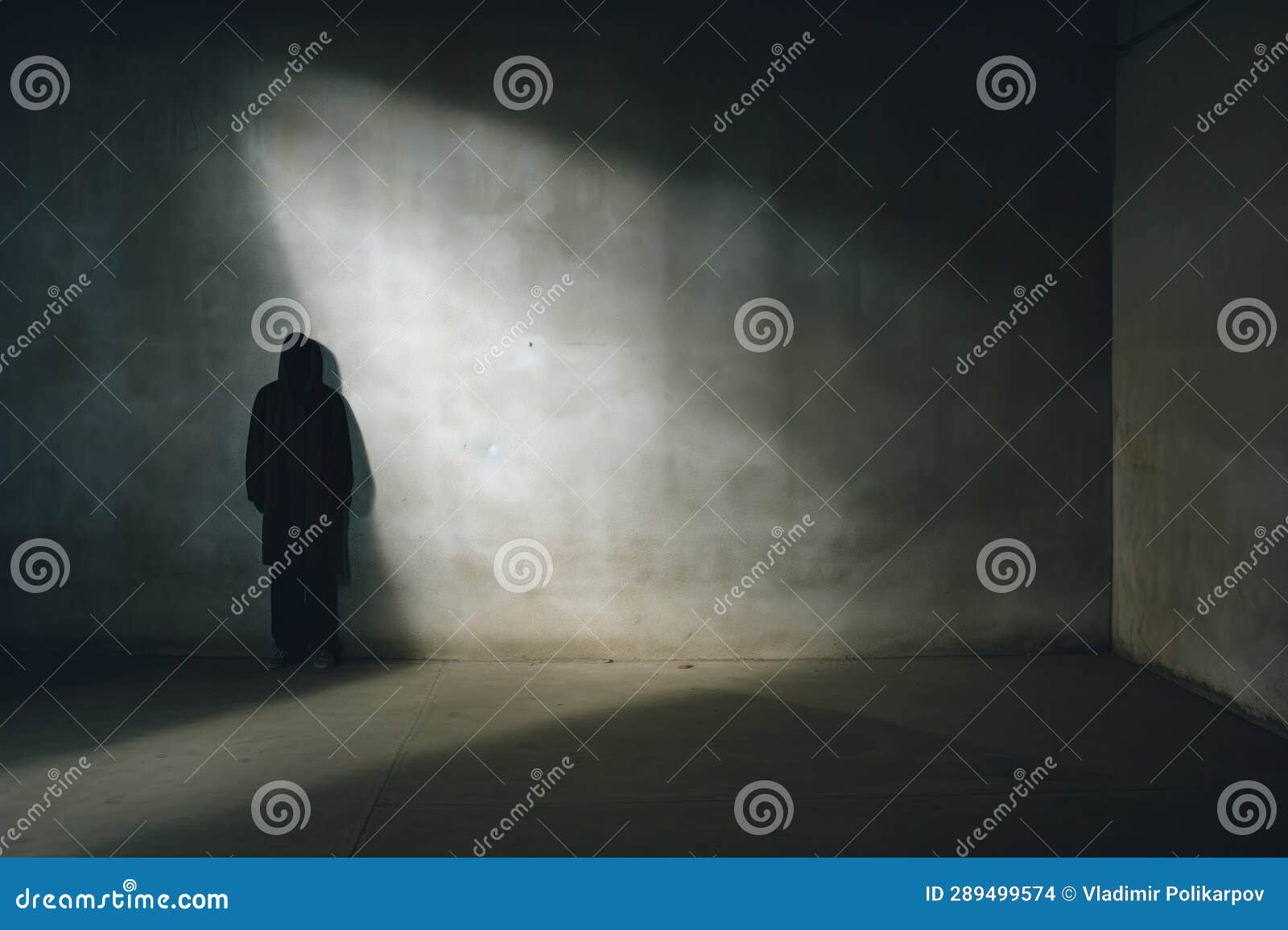Mystical Shadow on the Wall Stock Photo - Image of architecture ...