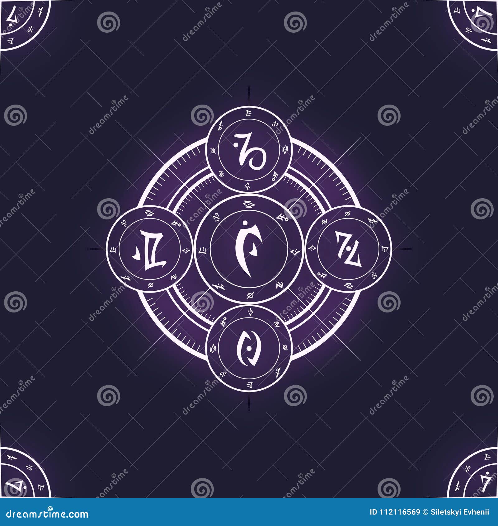 Magic Patterns, the Concept of Seamless Wallpaper Stock Vector ...