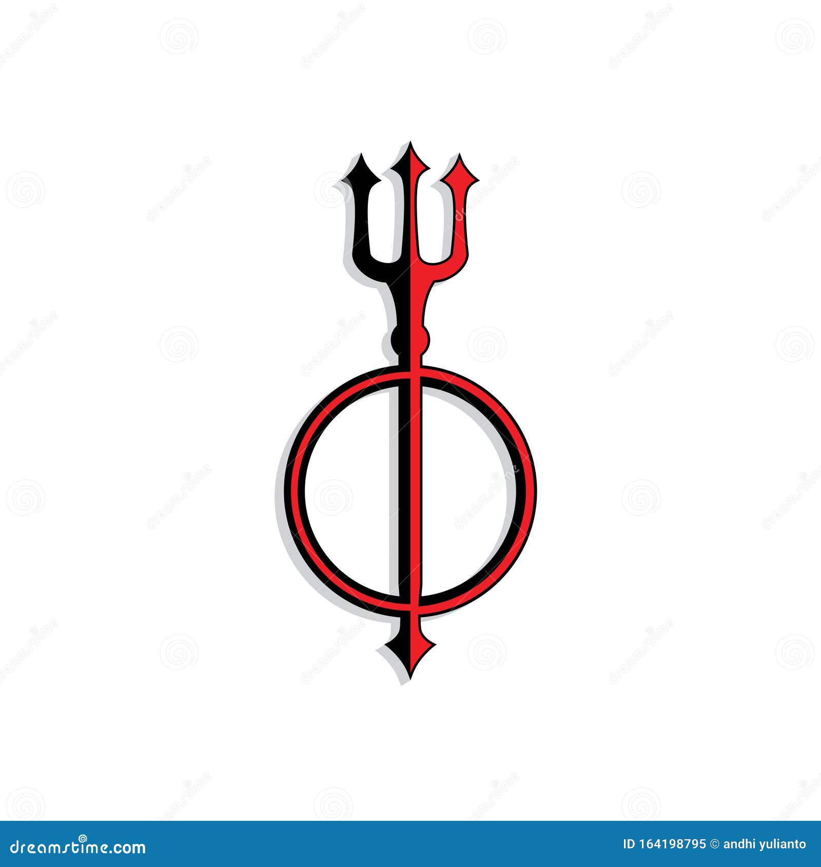 Trident Spear Of Poseidon Neptune On Shield Icon For Security, And ...