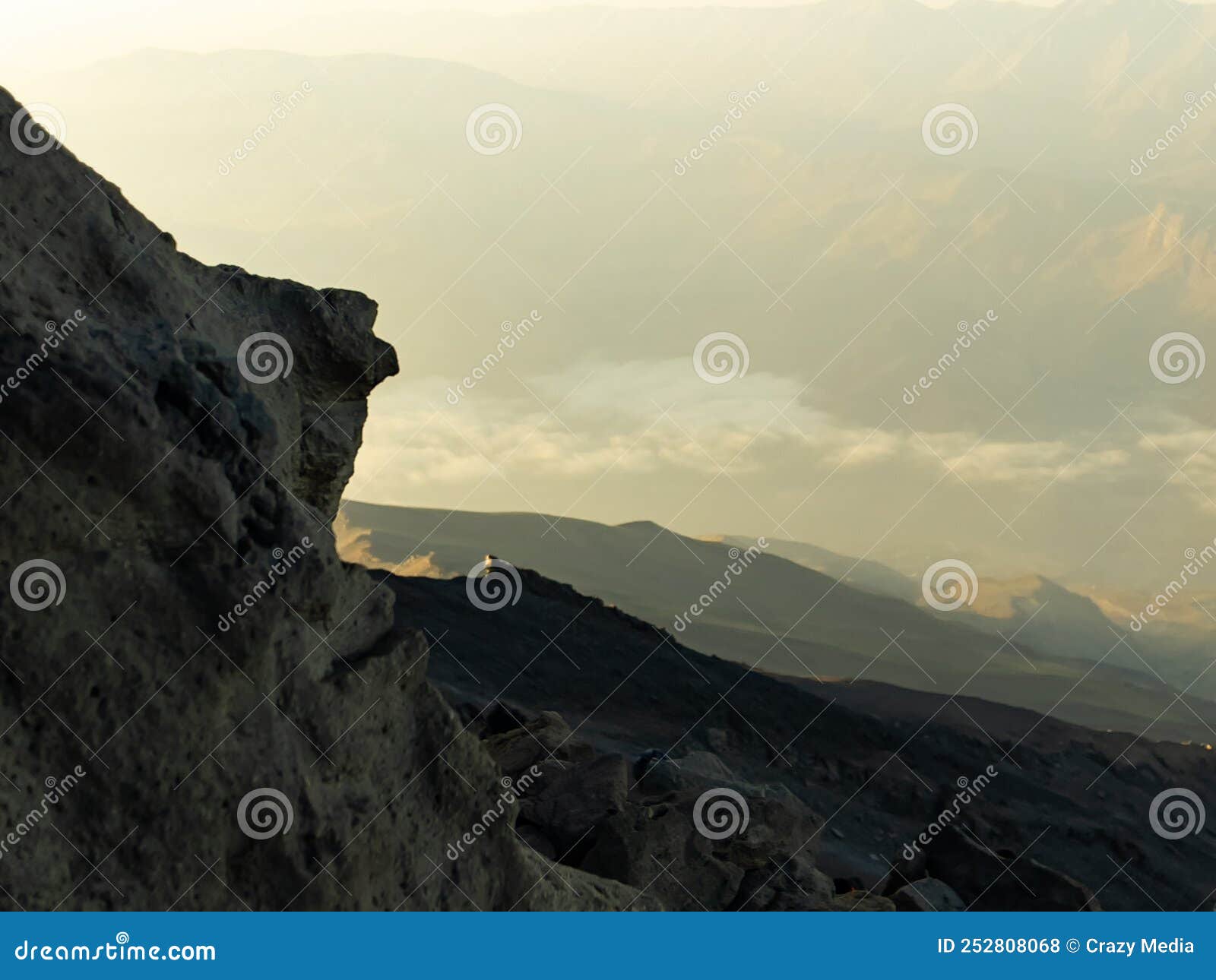 Mystical Views from the Highest Mountain in Iran Stock Photo - Image of ...