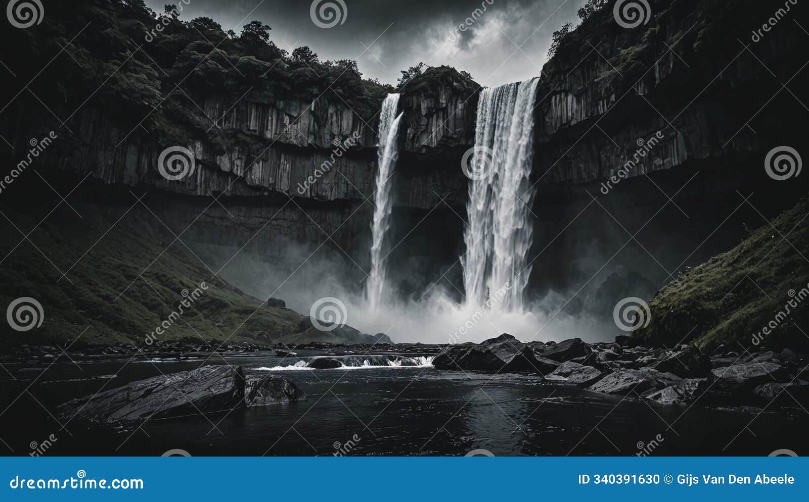 Mystical Waterfall Grotto. A Hidden Grotto Behind A Mesmerizing ...