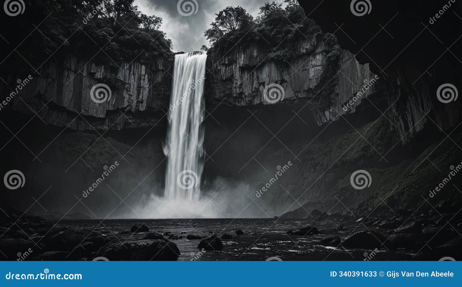 Mystical Waterfall Grotto. A Hidden Grotto Behind A Mesmerizing ...