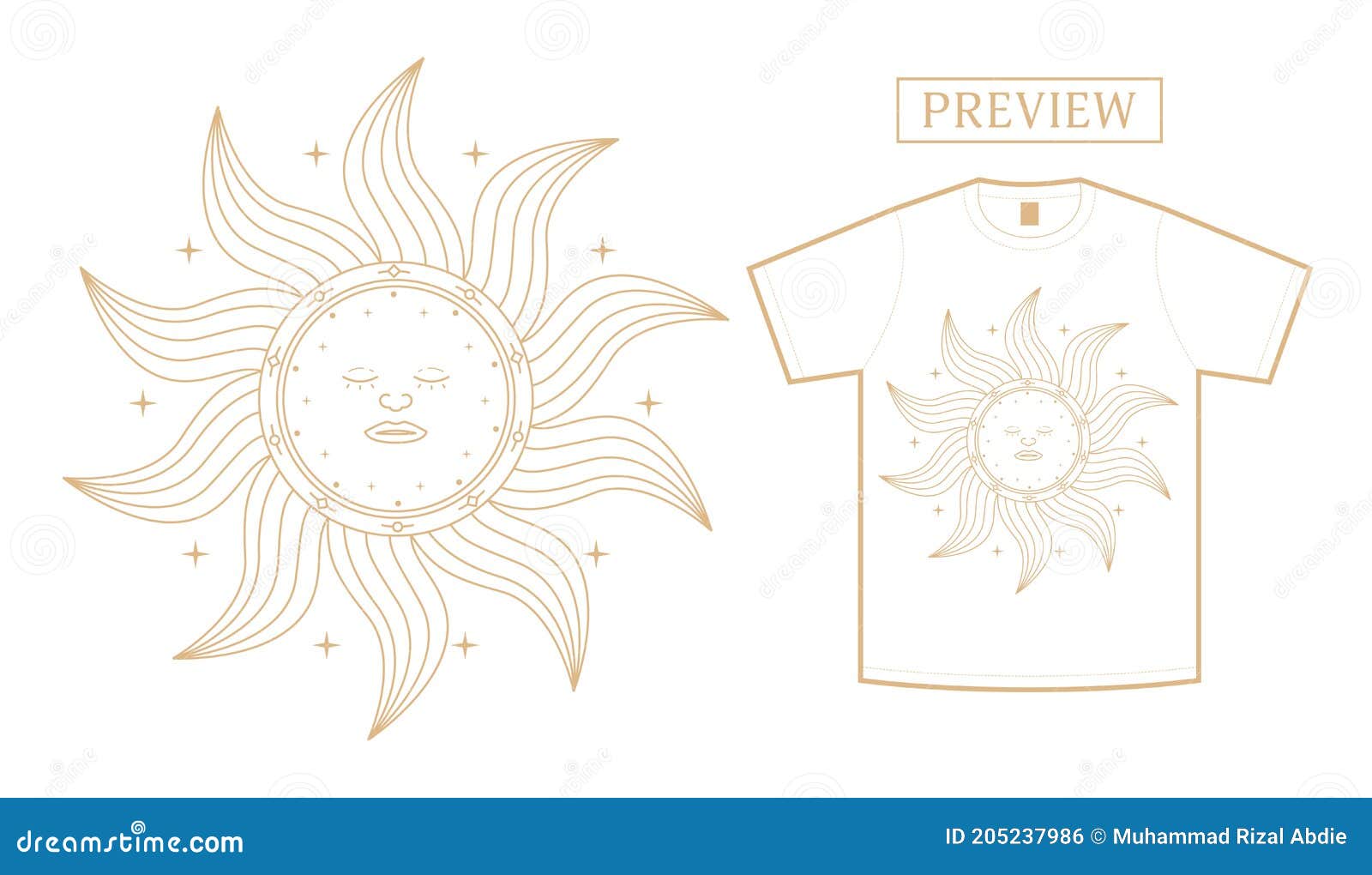 Mystical Sleeping Sun. Astronomy, Alchemy And Astrology Symbol. Magic ...