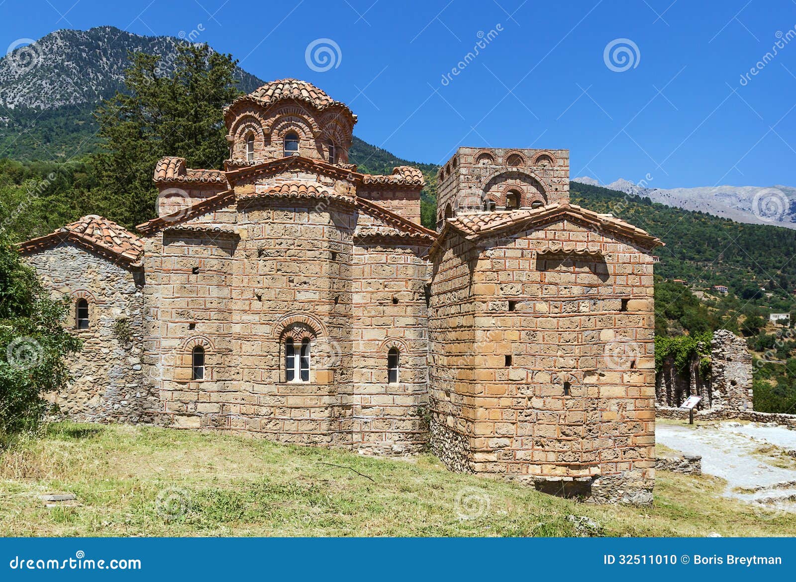 Mystras, Greece stock photo. Image of religion, mediterranean - 32511010
