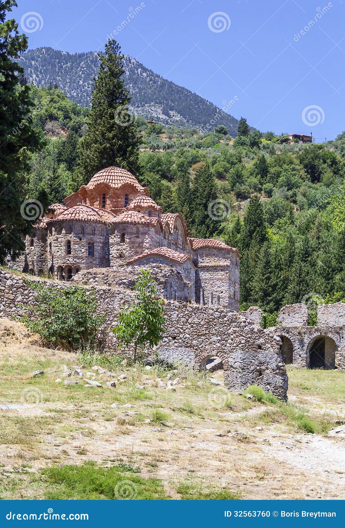 Mystras, Greece stock photo. Image of site, mistras, greek - 32563760