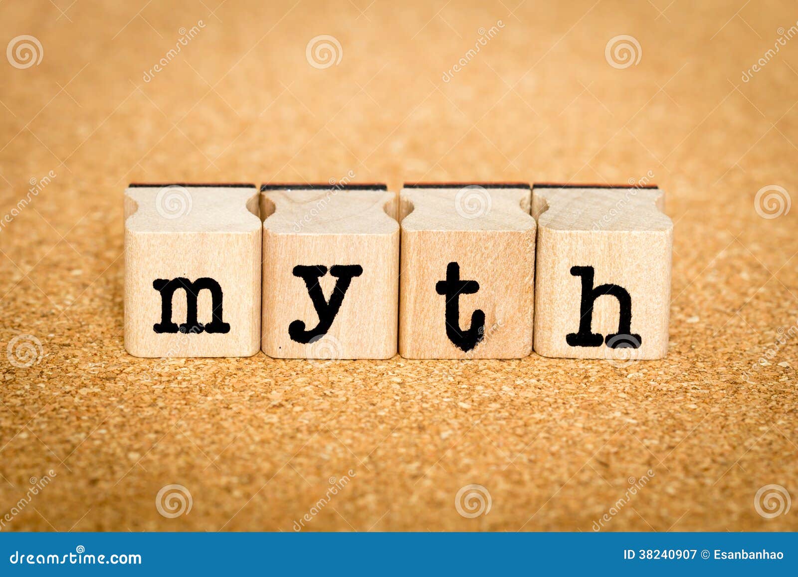 Myth - Alphabet Stamp Concepts Stock Image - Image of ideas, wood: 38240907