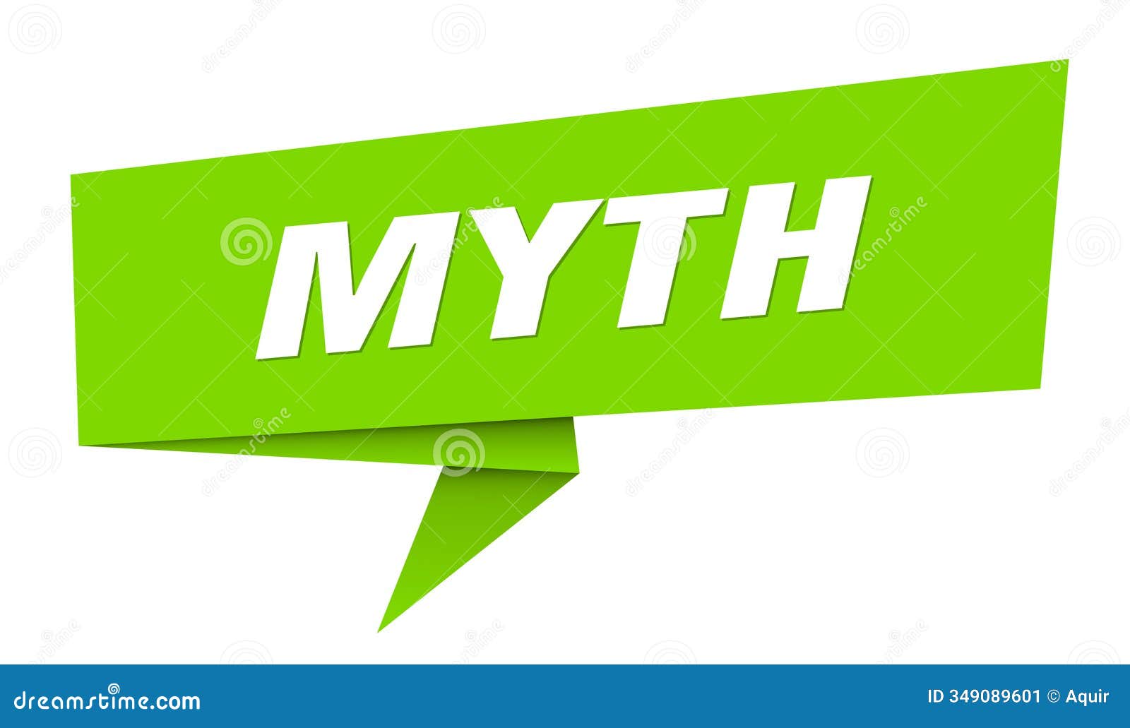 Myth Banner. Myth Speech Bubble, Label, Sticker, Sign Template Stock ...