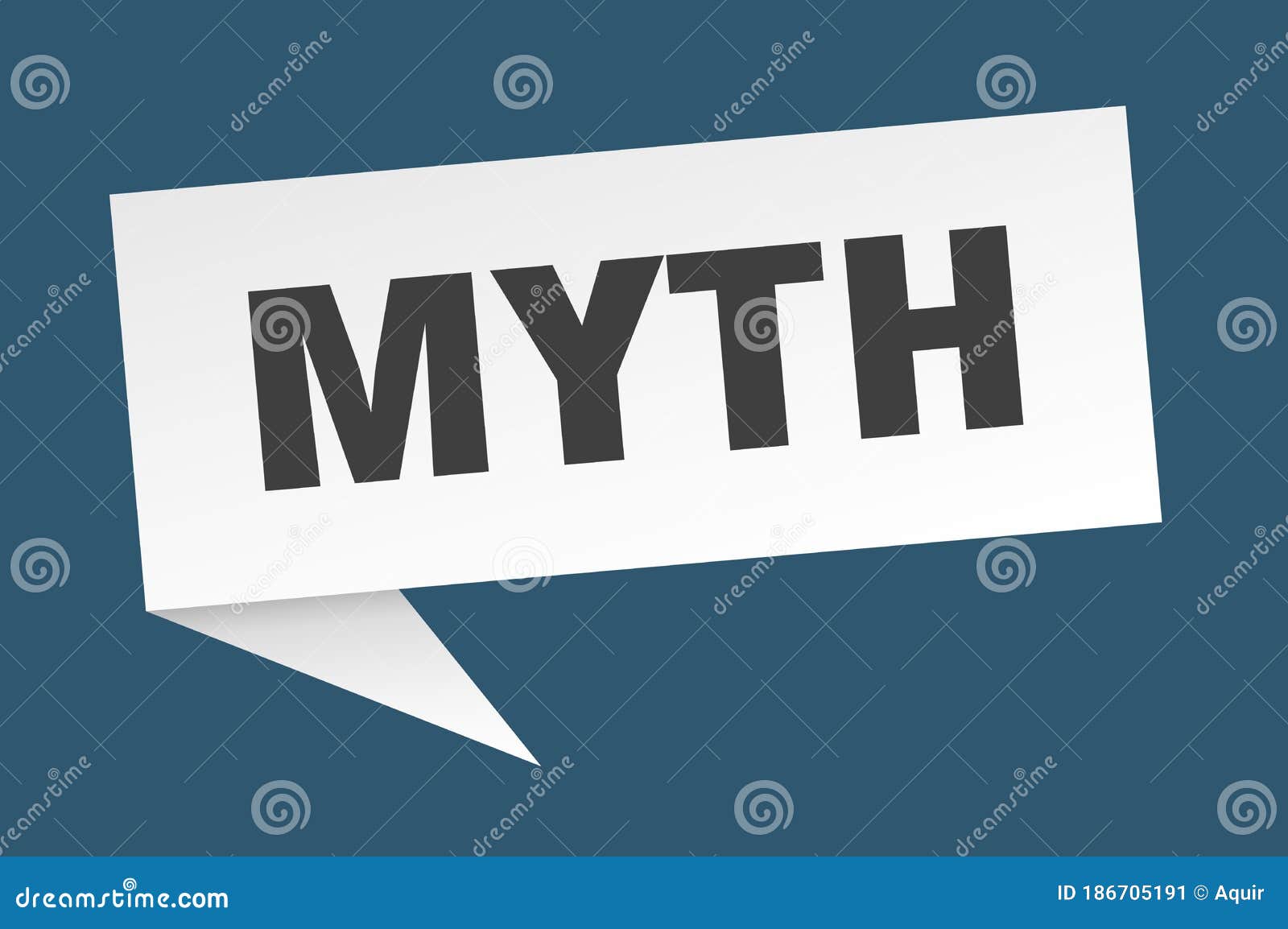 Myth Banner. Myth Speech Bubble Stock Vector - Illustration of vignette ...