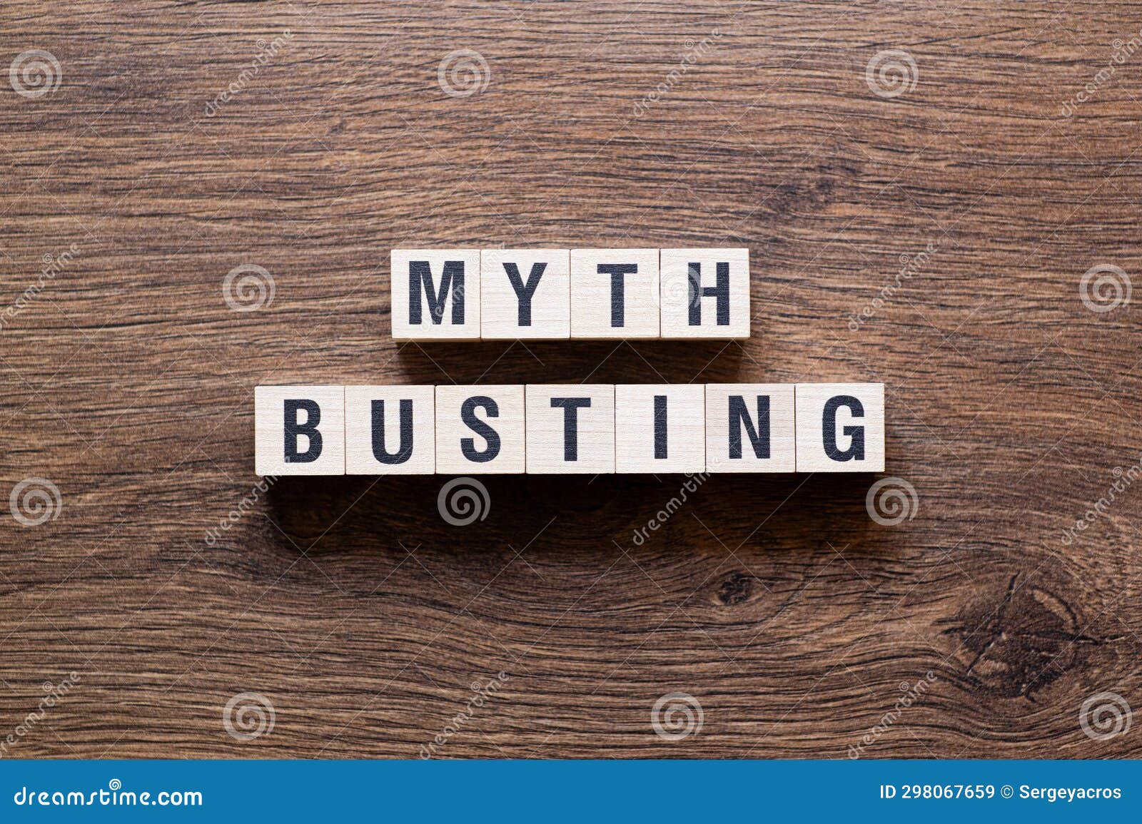 Myth Busting - Word Concept on Building Blocks, Text Stock Image ...