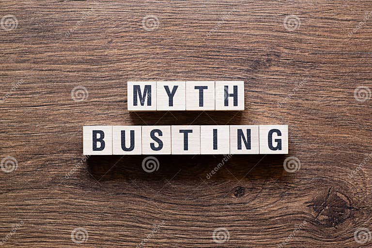 Myth Busting - Word Concept on Building Blocks, Text Stock Image ...