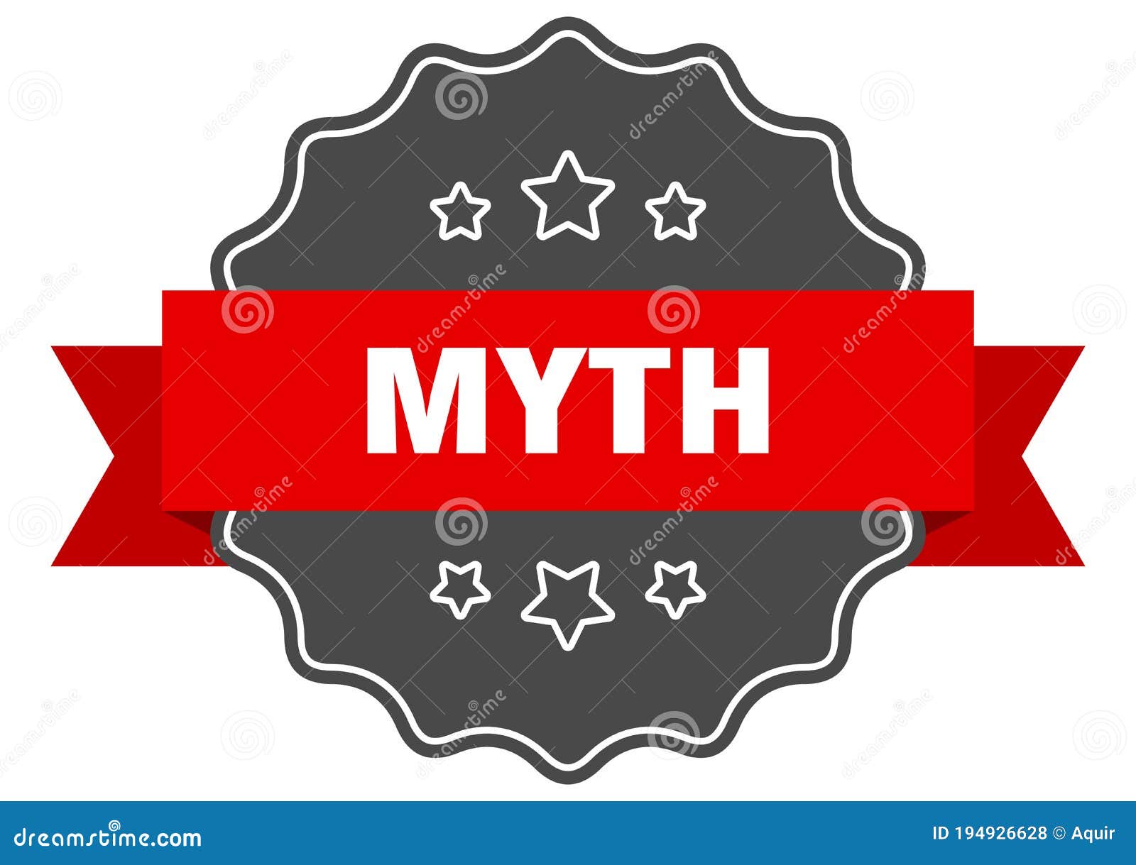Myth Label. Myth Isolated Seal. Sticker. Sign Stock Vector ...