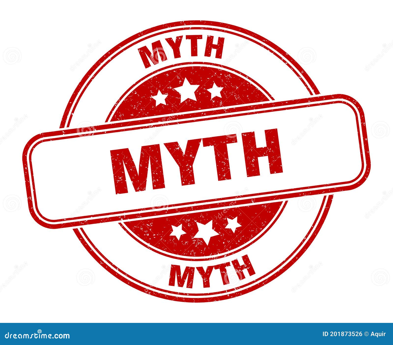 Myth Stamp. Myth Label. Round Grunge Sign Stock Vector - Illustration ...