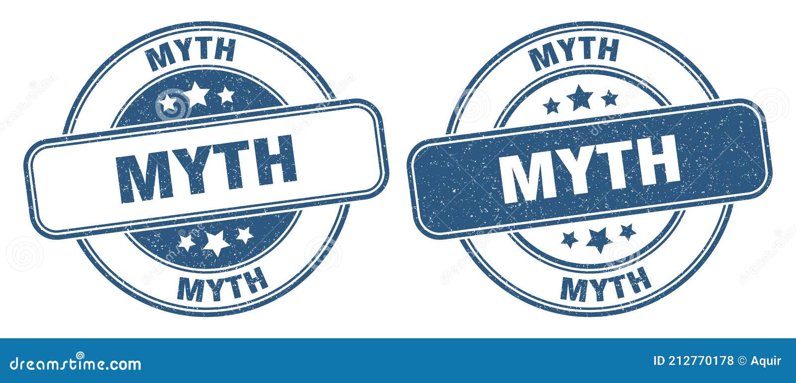 Myth Stamp. Myth Label. Round Grunge Sign Stock Vector - Illustration ...