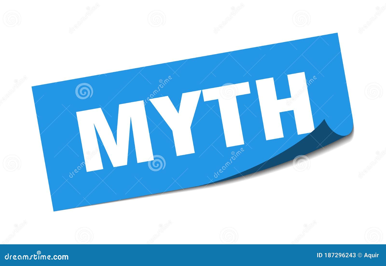 Myth Sticker. Myth Square Isolated Sign Stock Vector - Illustration of ...