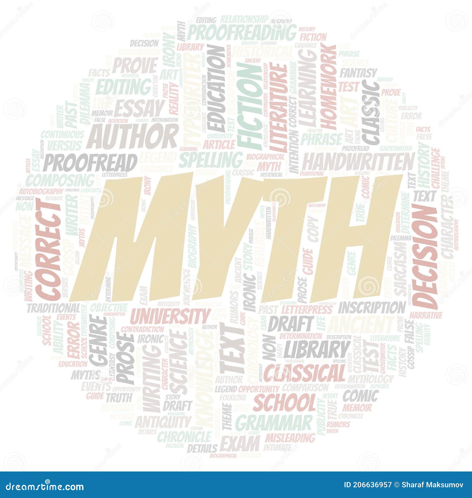 Myth Word On White Background Stock Photo | CartoonDealer.com #165210120