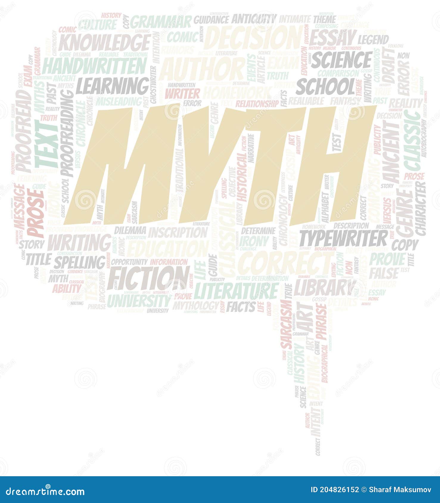 Myth Word On White Background Stock Photo | CartoonDealer.com #165210120
