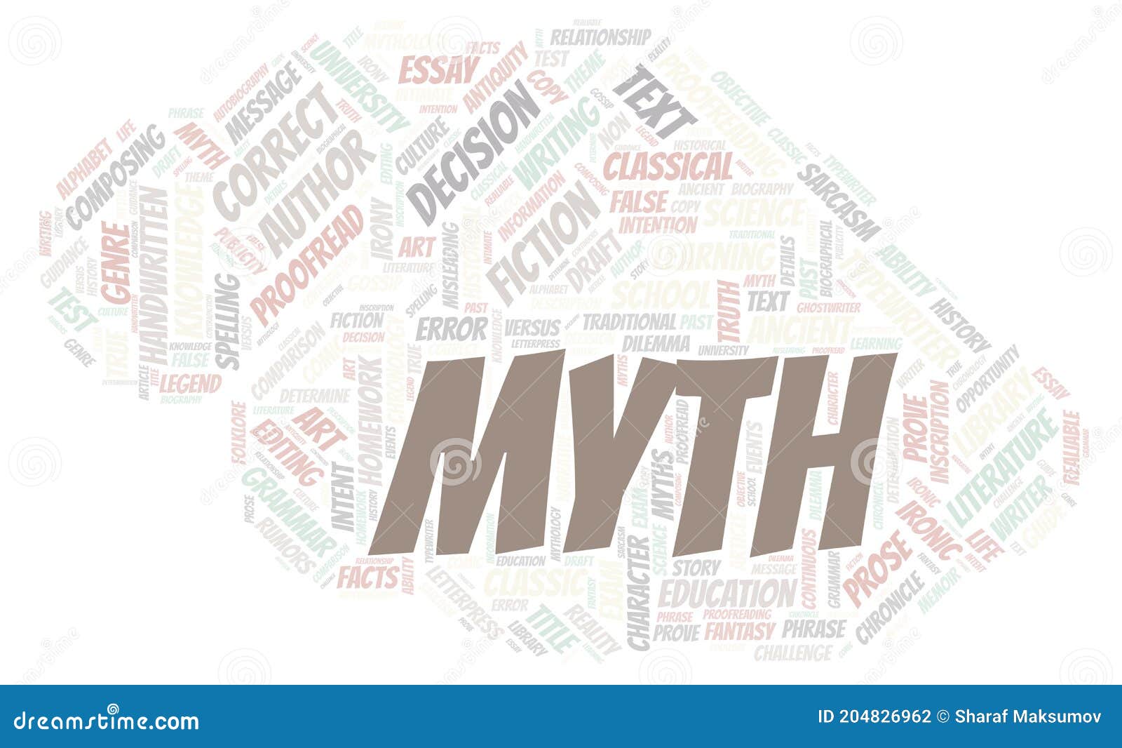 Myth Word On White Background Stock Photo | CartoonDealer.com #165210120