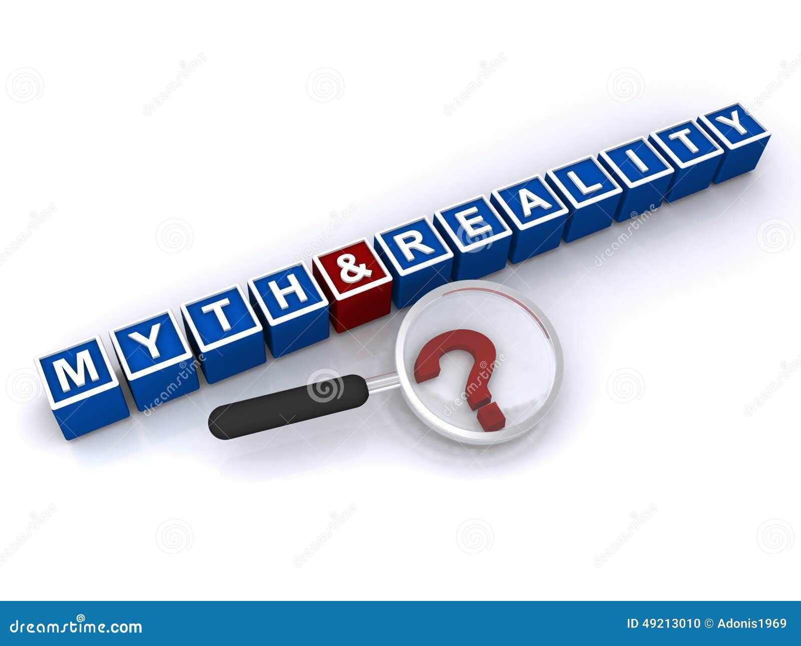 Mythe Et Réalité Illustration Stock - Image: 49213010