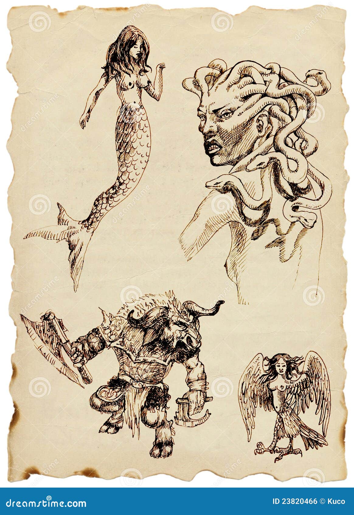 Mythes grecs illustration stock. Illustration du conception - 23820466