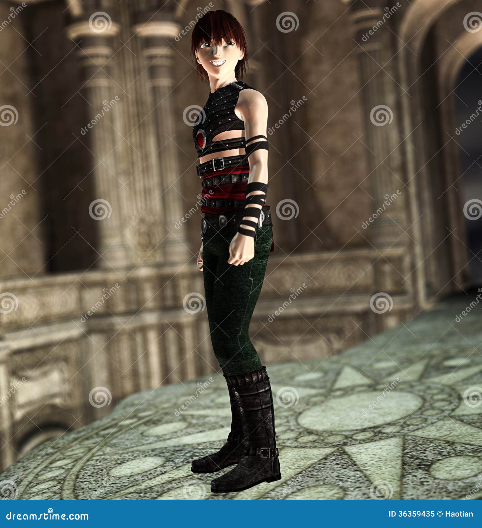 Mythic Fighter stock illustration. Illustration of ready - 36359435