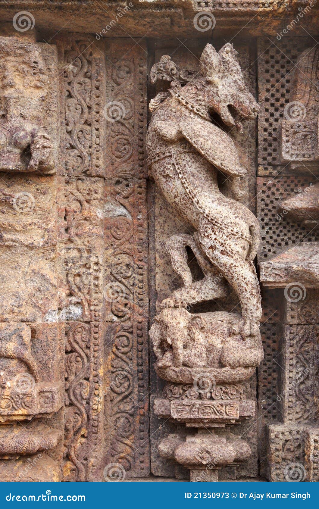 Mythical Beast Sculpture Sun Temple Konark Photos - Free & Royalty-Free ...