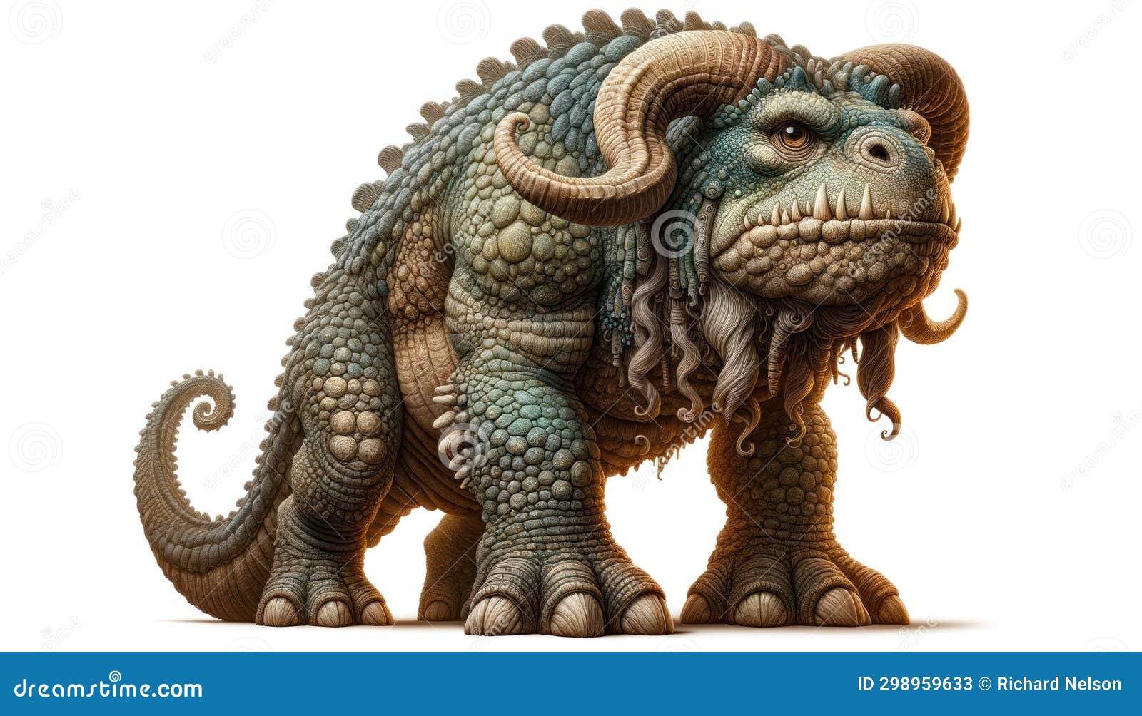 Mythical Behemoth Creature stock illustration. Illustration of whimsy ...